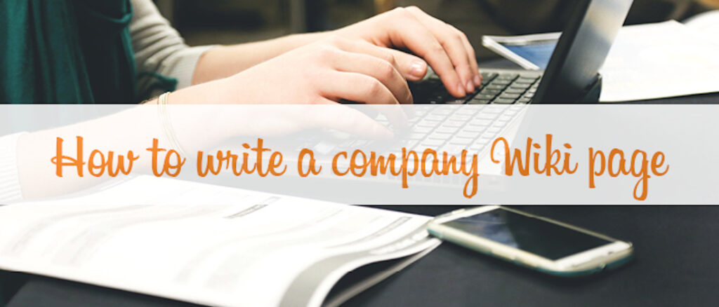 How to write a company Wiki page - Get Ahead VA
