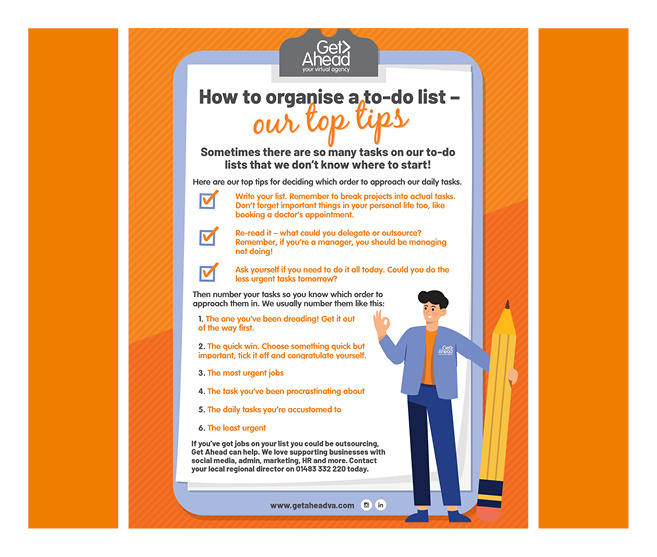 How to organise a to-do-list - Get Ahead VA